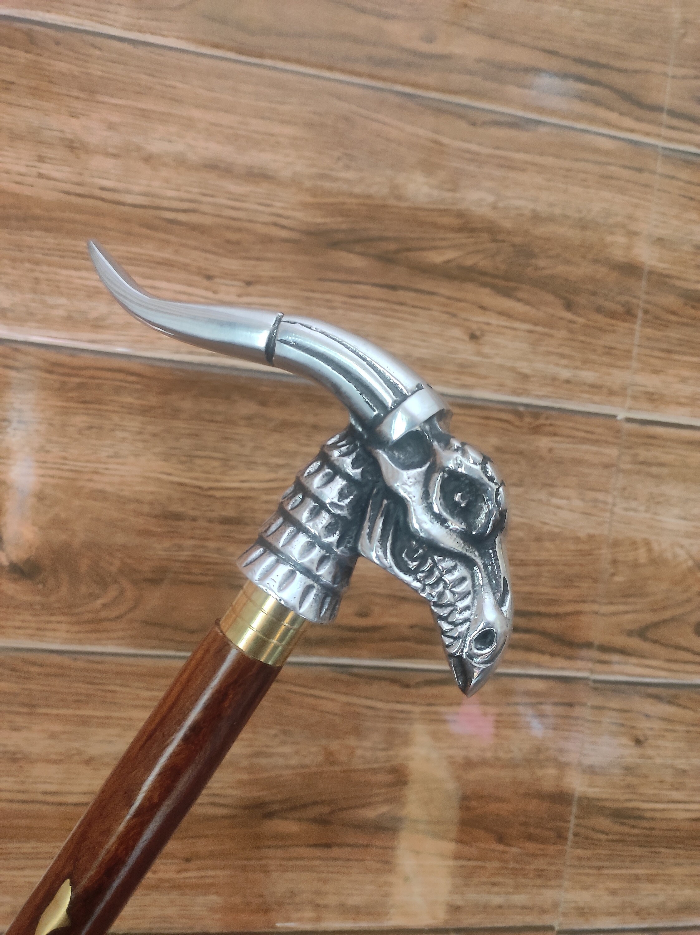 Wooden Walking Stick Nebula Dragon Head Walking Stickdragon - Etsy