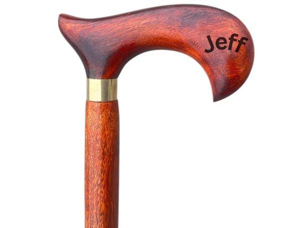 Personalized,wooden Handle Walking Stick,handmade,stick,wood Stick ...