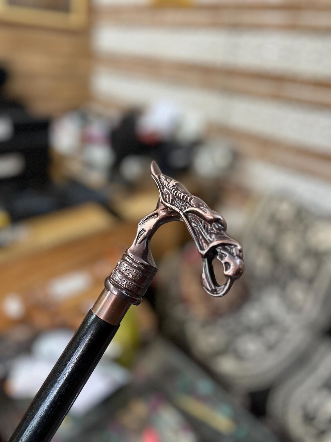 Solid Brass Handmade Walking Stick Canes for Men Women,wooden Walking ...