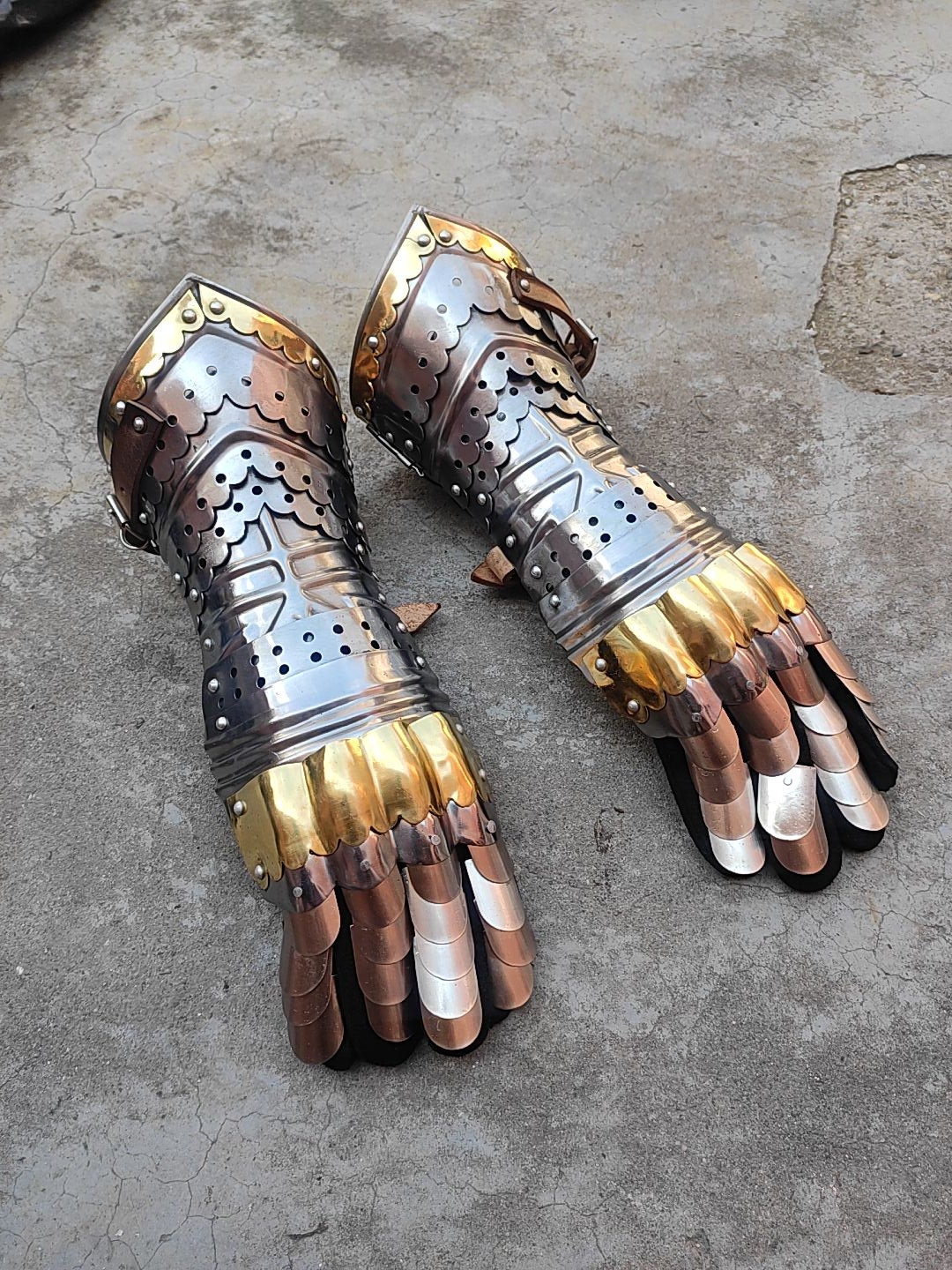 Medieval Templar Gauntlets Steel Medieval Armor Gloves Larp-lord of the ...