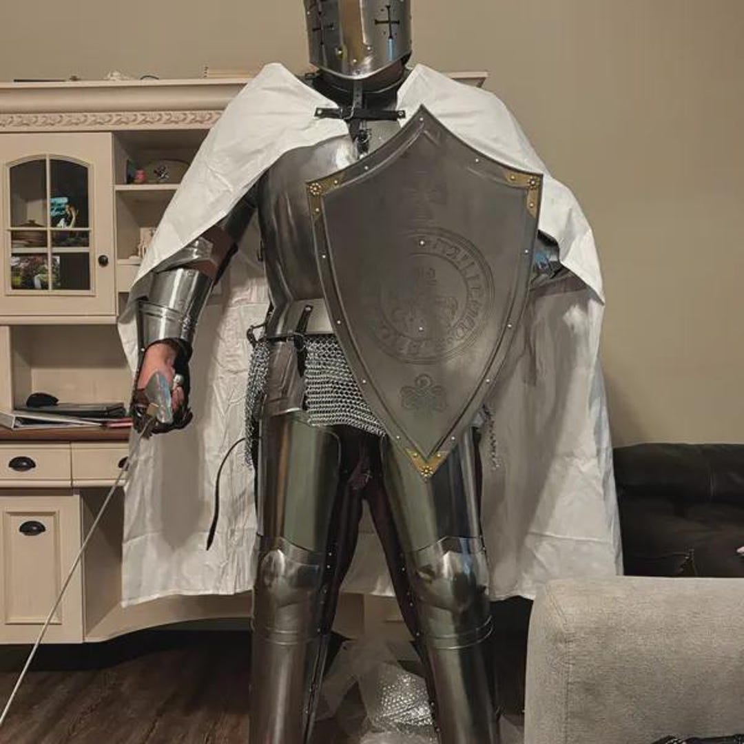 Knight Templar Armor Suit,wearable Costume,full Body Templar Armour ...
