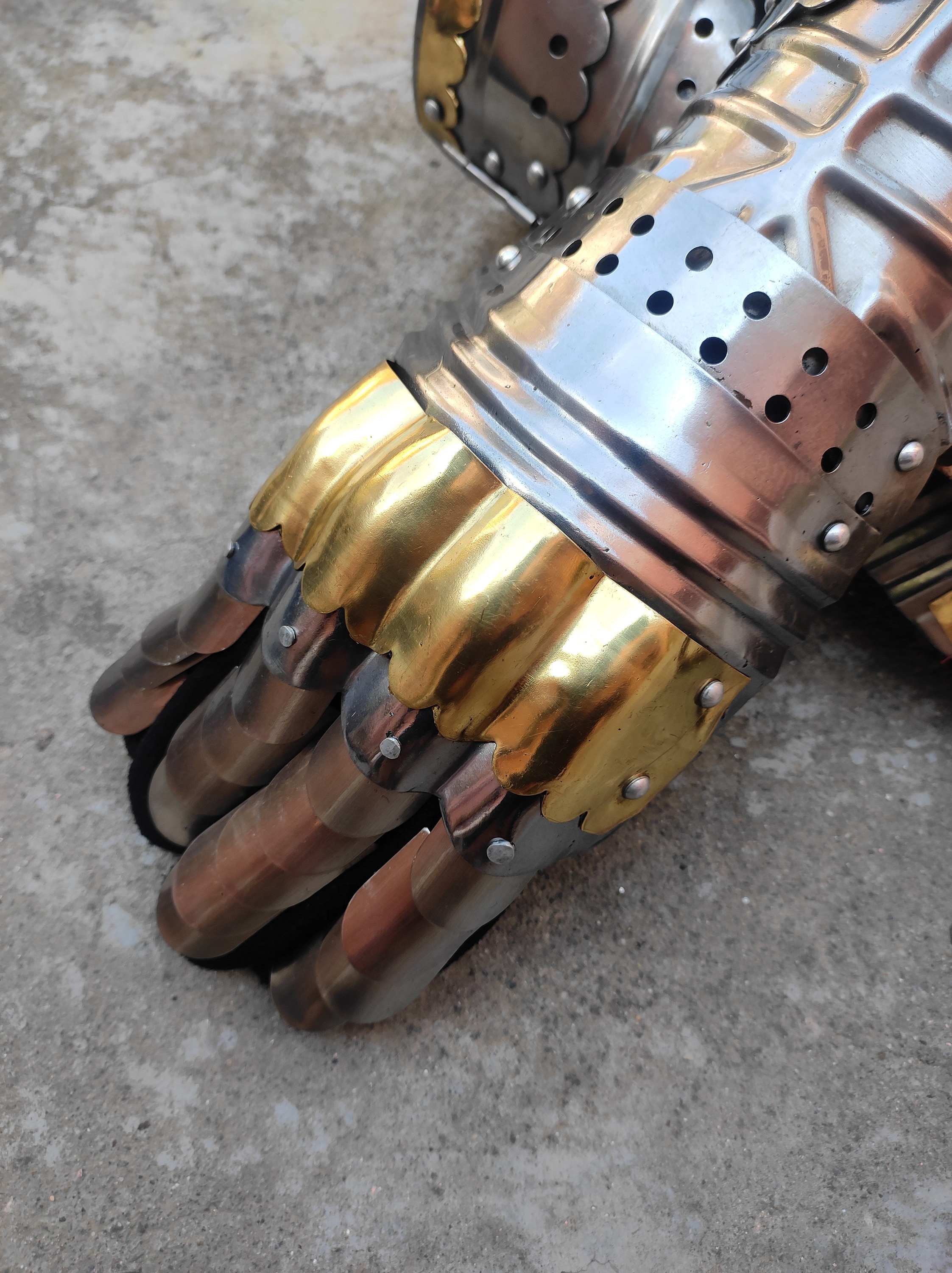 Medieval Templar Gauntlets Steel Medieval Armor Gloves - Etsy