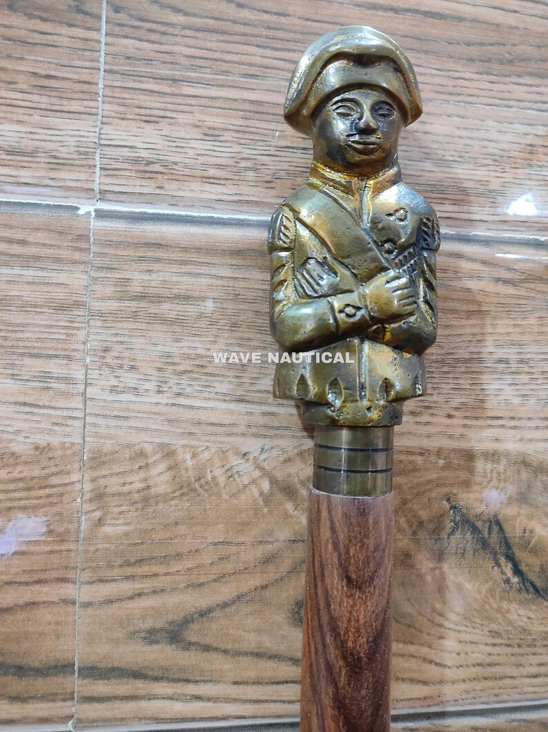 POLICE Vintage Antique Style Wood Victorian Walking Stick Cane - Etsy