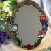 Hand Painted Glass Mirror, Alice in Wonderland Mirror, Alice Wonderland ...