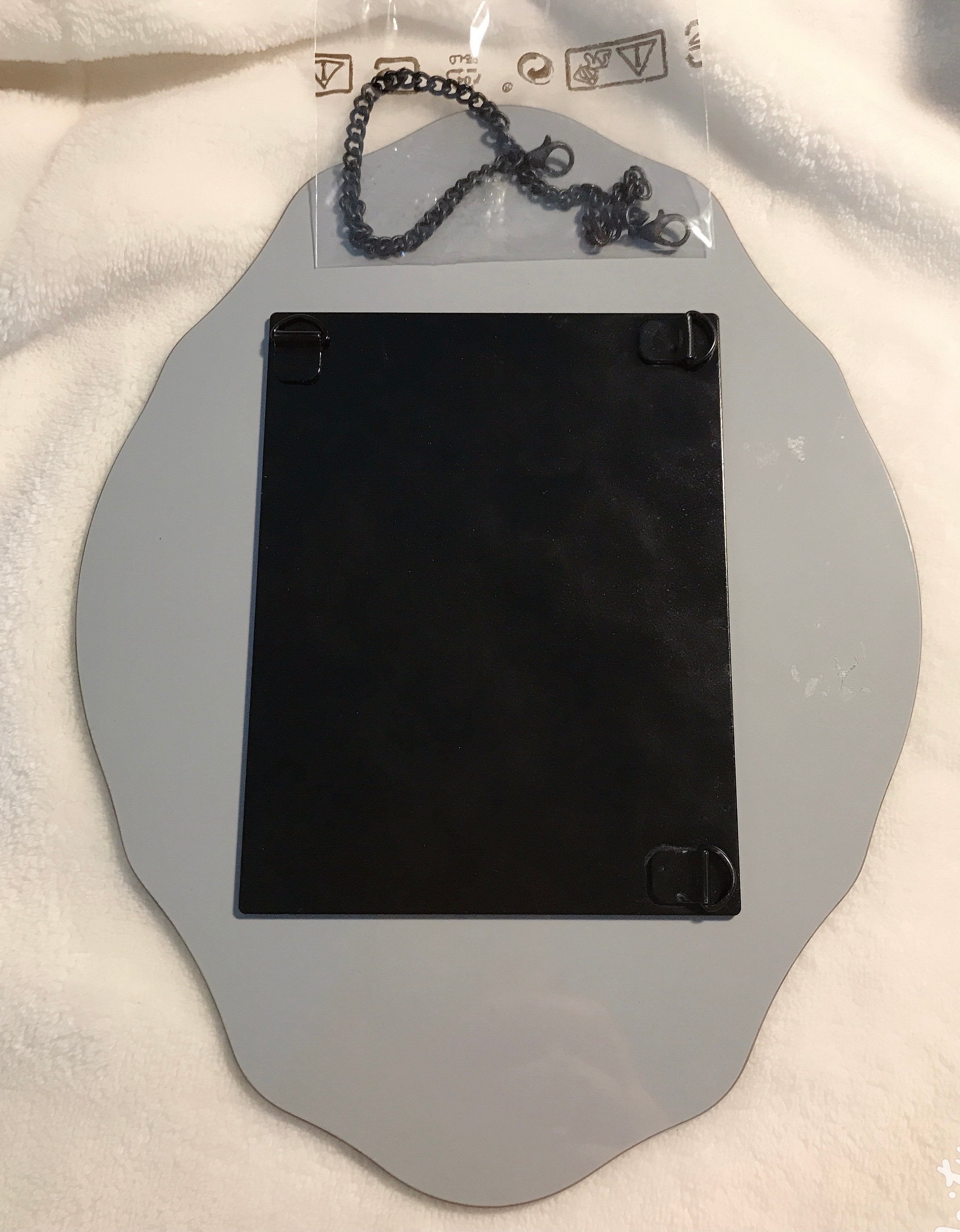 Hand Painted Glass Mirror, Alice in Wonderland Mirror, Alice Wonderland ...