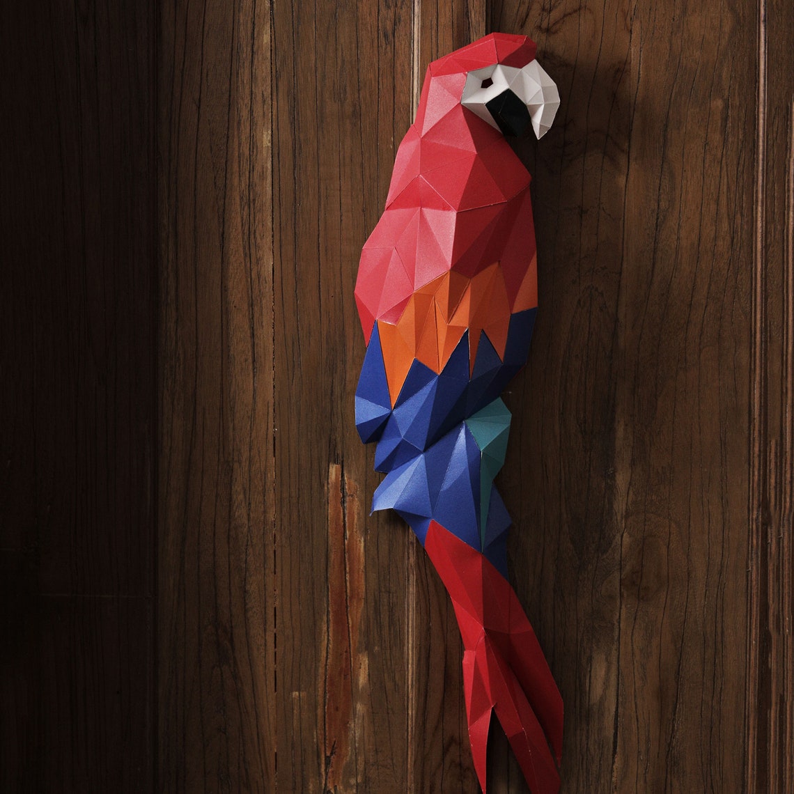 Macaw 3D Papercraft Kit Animal Wall Art Decor Bird Low Poly - Etsy