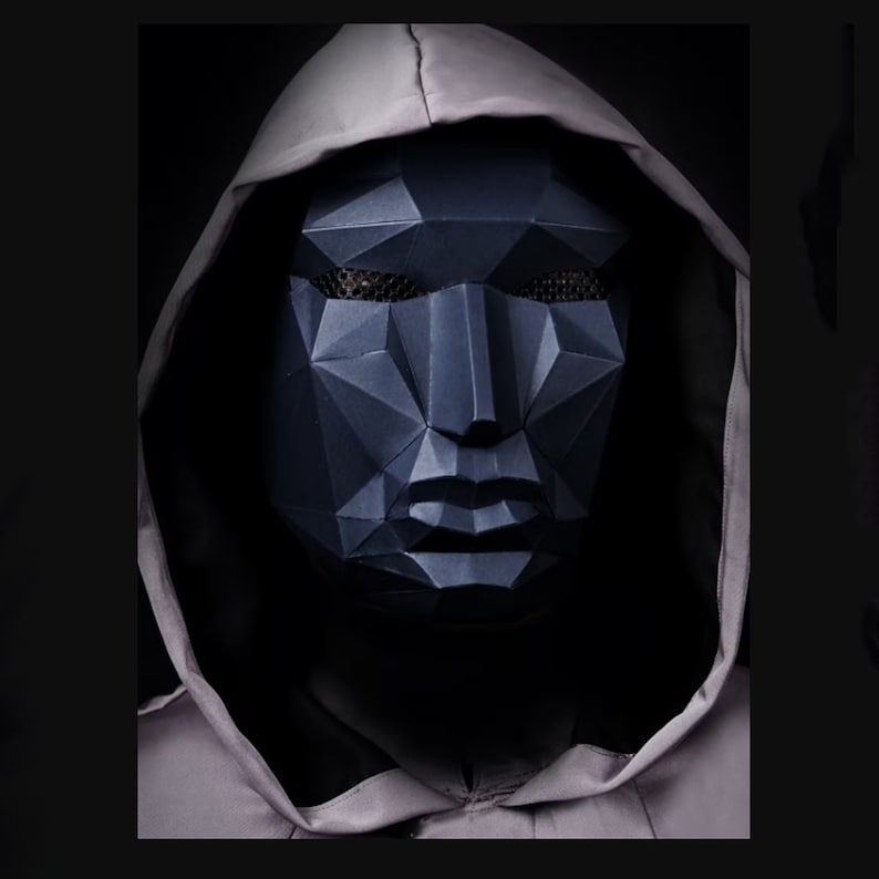 Front Man Mask DIY Paper Head Mask Kit Pre-cut & Pre-folded - Etsy