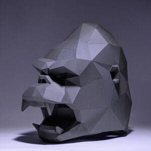 King Kong Mask DIY - Paper Head Mask Kit, Pre-cut & Pre-folded - Etsy