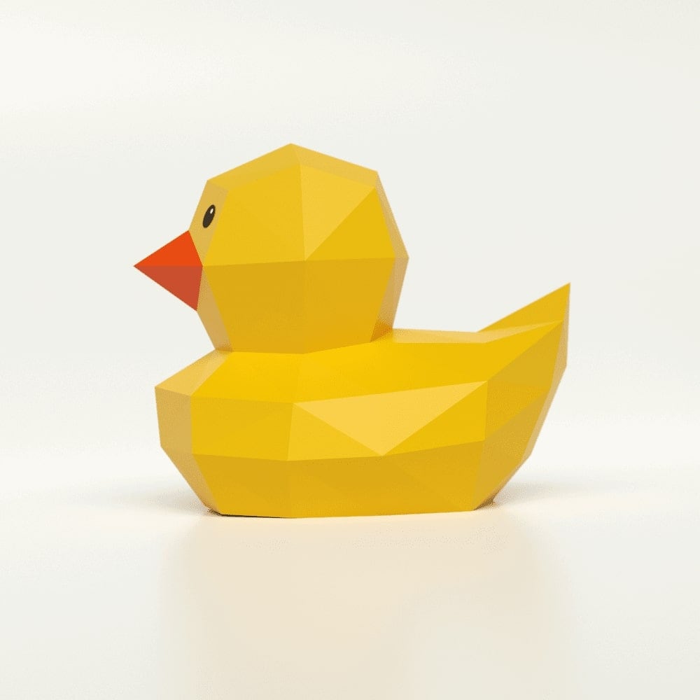 Rubber Duck Model 3D Papercraft Kit Animal Trophy Statue - Etsy