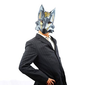 Fox Mask DIY Paper Head Mask Kit, Pre-cut & Pre-folded - Etsy