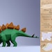 Stegosaurus 3D Papercraft Kit - Animal Trophy Statue, Dinosaur Figure ...