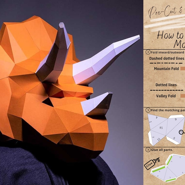 Origami Mask - Etsy