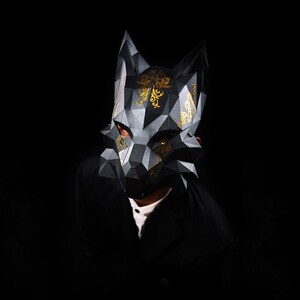 Fox Mask DIY Paper Head Mask Kit, Pre-cut & Pre-folded - Etsy