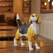 Beagle 3D Papercraft Kit - Animal Trophy Statue, Beagle Dog Figure Low ...
