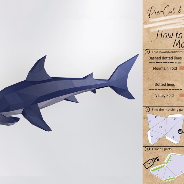 3d Printed Shark Figure - Etsy