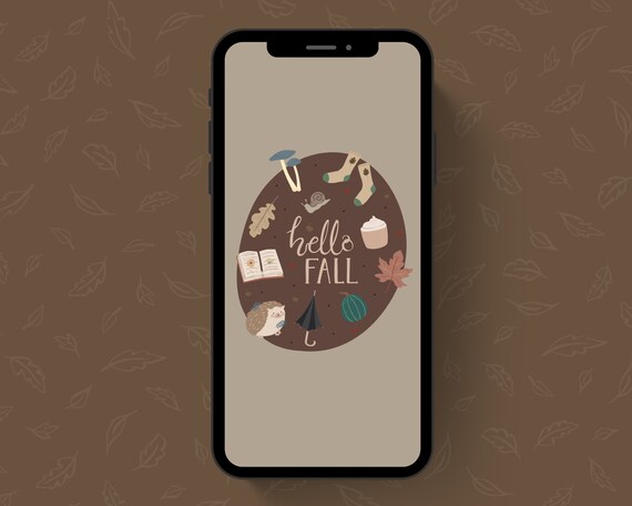 Fall Phone Wallpaper Autumn Aesthetic Phone Background - Etsy