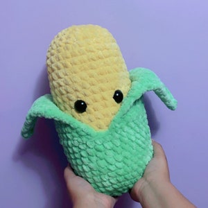 GIANT CORN PLUSH | Corn on the Cob Amigurumi | Crochet Corn Plushie ...