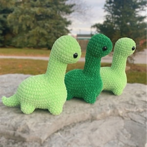 BRONTOSAURUS DINO | Crochet Dinosaur Plushie | Cute Dino Amigurumi ...