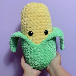 GIANT CORN PLUSH | Corn on the Cob Amigurumi | Crochet Corn Plushie ...