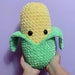 GIANT CORN PLUSH Corn on the Cob Amigurumi Crochet Corn Plushie Cute ...