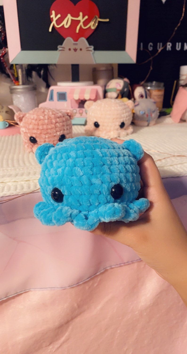DUMBO OCTOPUS PLUSH | Crochet Octo Amigurumi | Cute Blue Sea Animal ...