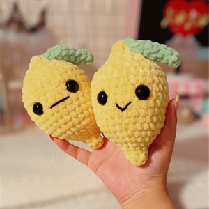 LEMON PLUSH | Crochet Lemon Amigurumi | Cute Food Plushie | Fruity ...