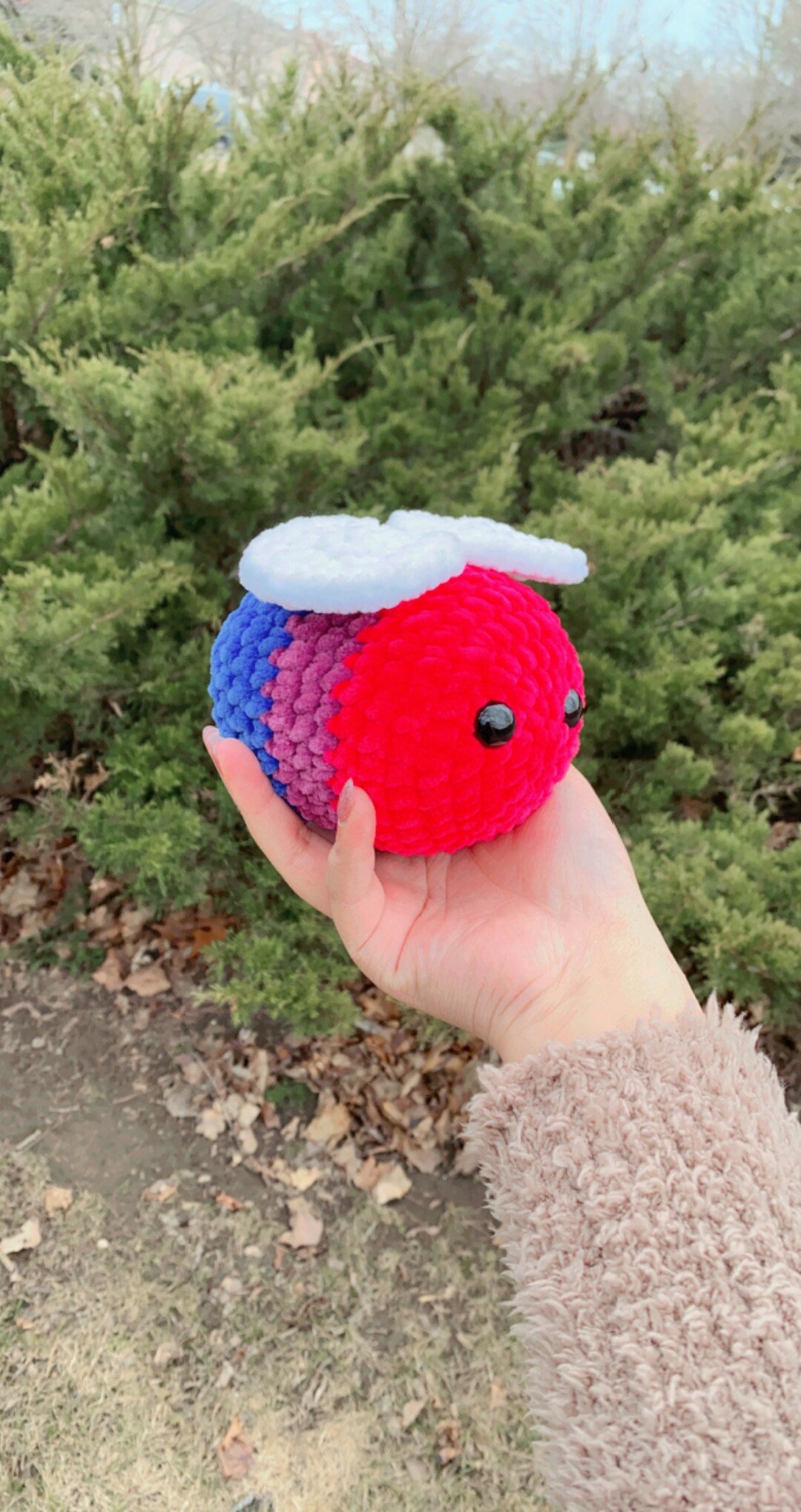 BI-BEE Bisexual Bee Plushie Crochet Pride Flag Amigurumi - Etsy