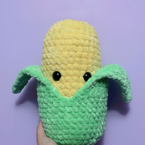 GIANT CORN PLUSH | Corn on the Cob Amigurumi | Crochet Corn Plushie ...