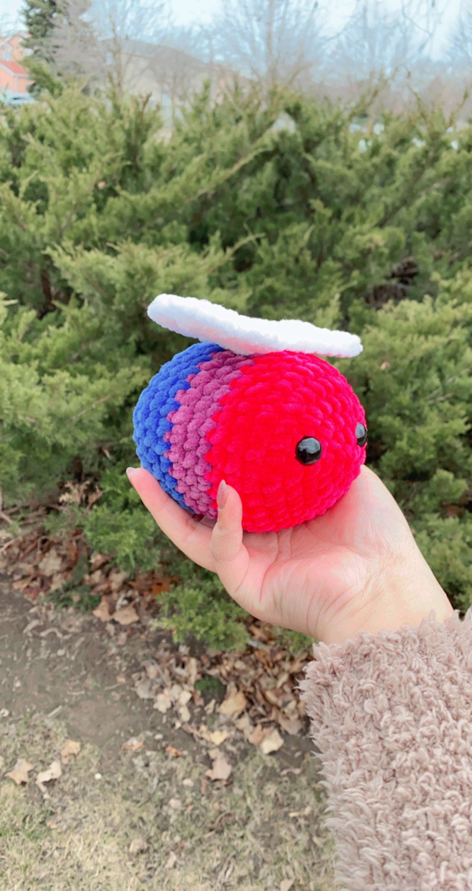 BI-BEE Bisexual Bee Plushie Crochet Pride Flag Amigurumi - Etsy