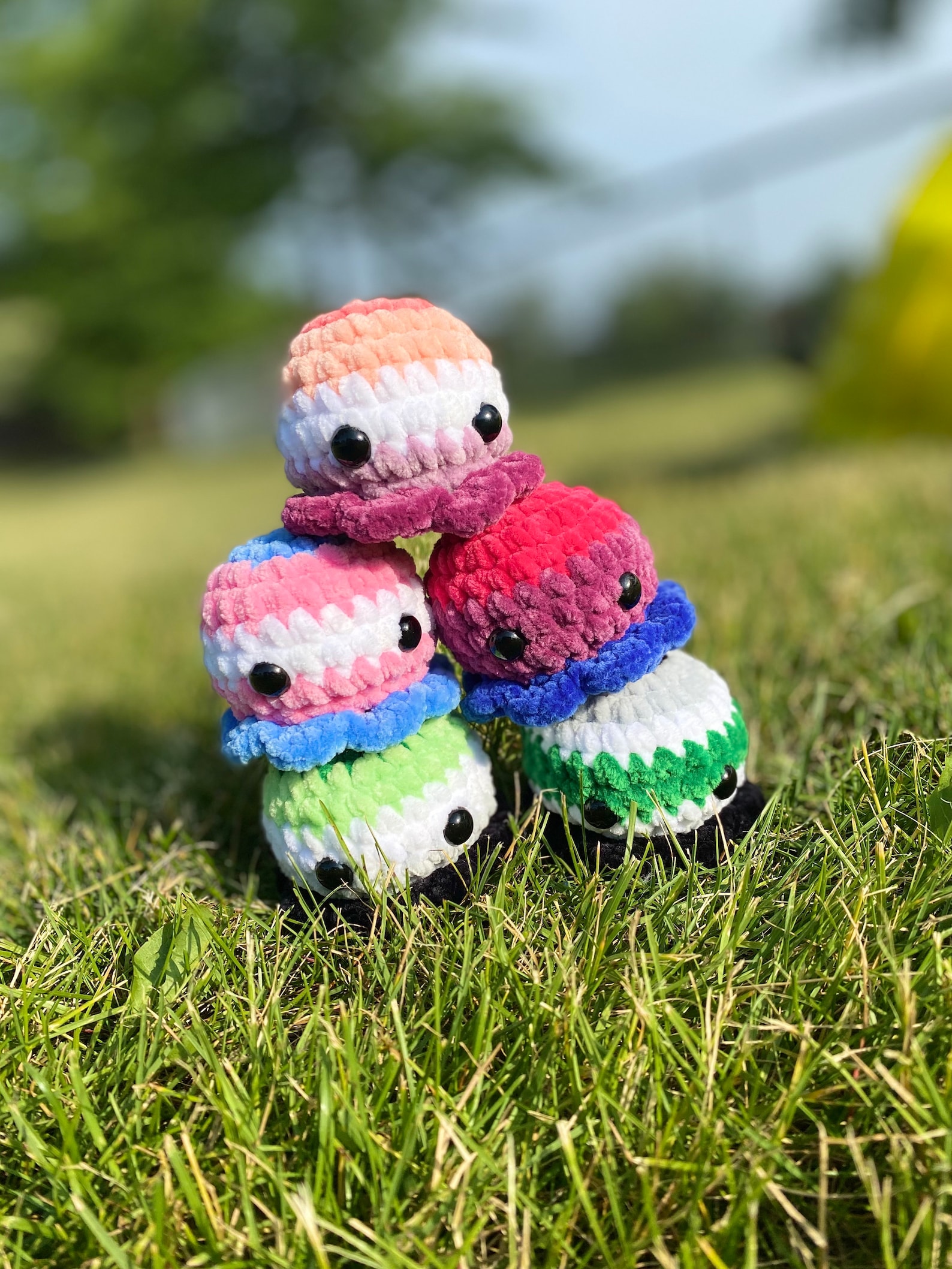 PRIDE OCTO | Mini Crochet Pride Octopus | Cute Pride Flag Plushie ...