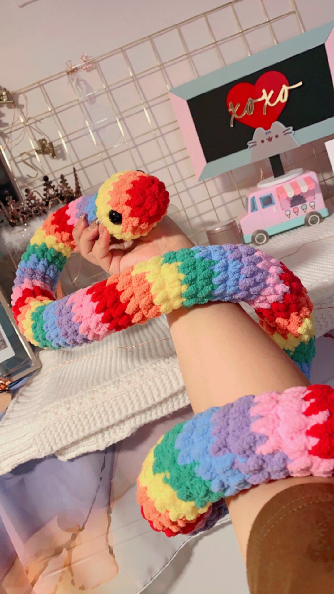 RAINBOW SNAKE Crochet Snake Amigurumi Cute Fun Toy for - Etsy Canada