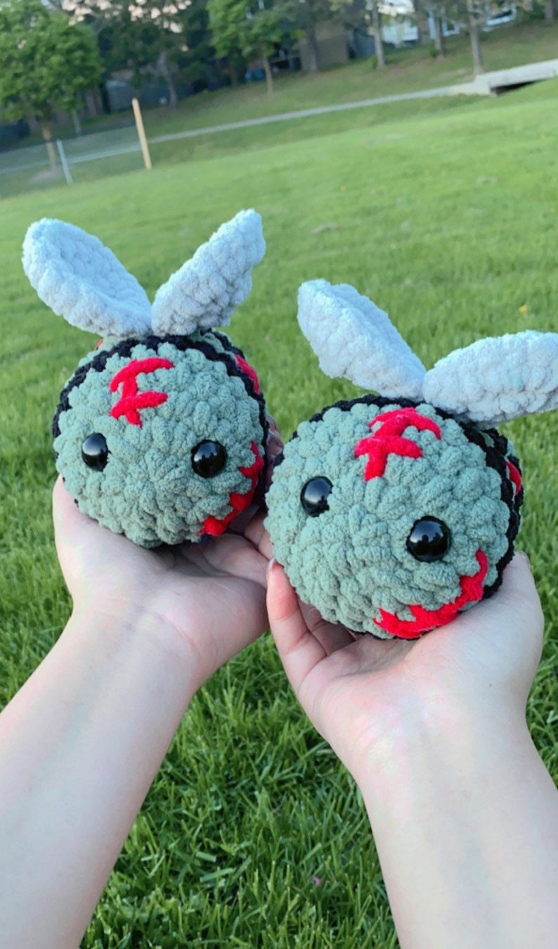ZOM-BEE | Zombie Bee Amigurumi | Frankenstein Plush | Halloween Crochet ...