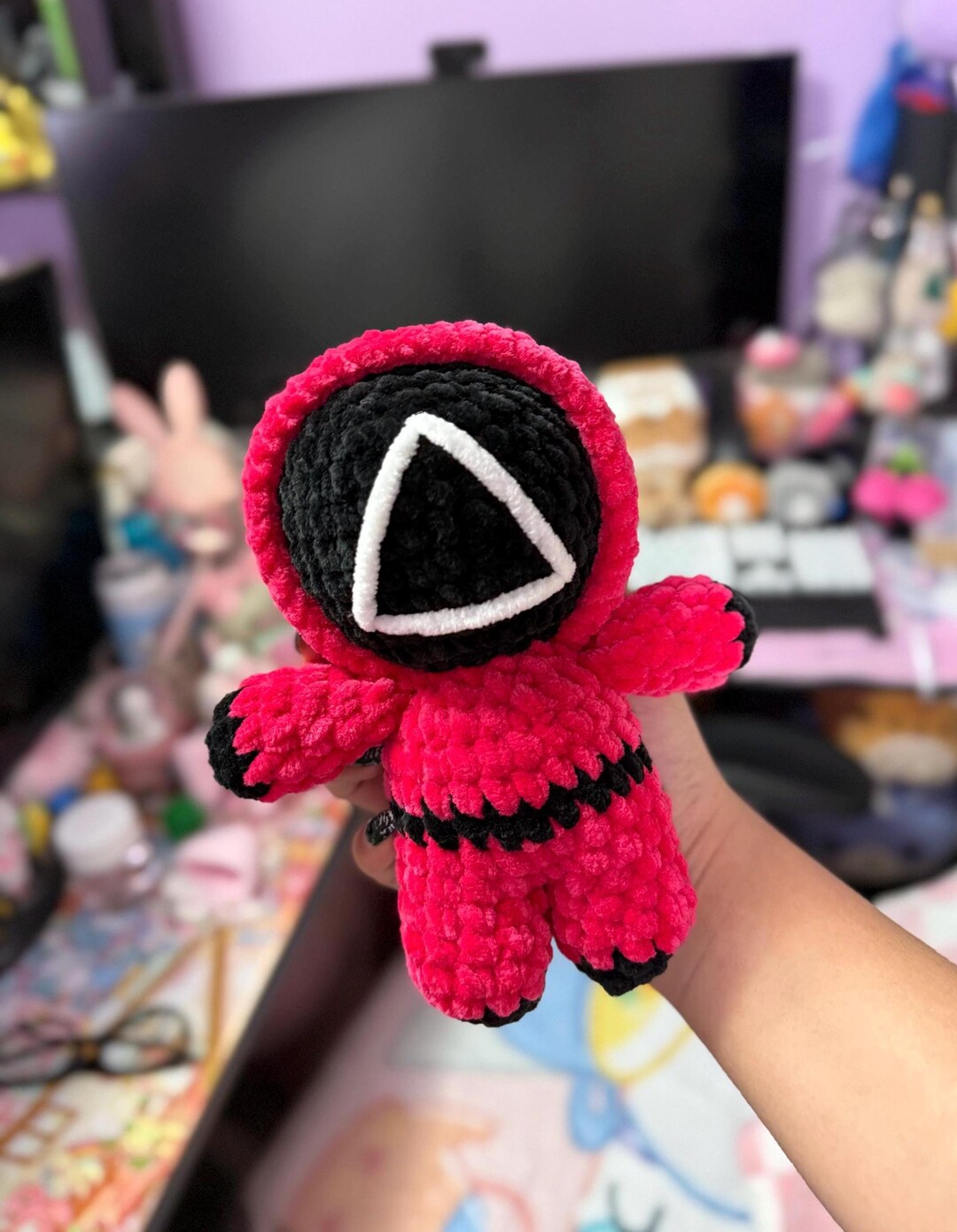 SQUID GAME SOLDIER Crochet Soldier Amigurumi Cute Squid Game Plushie ...