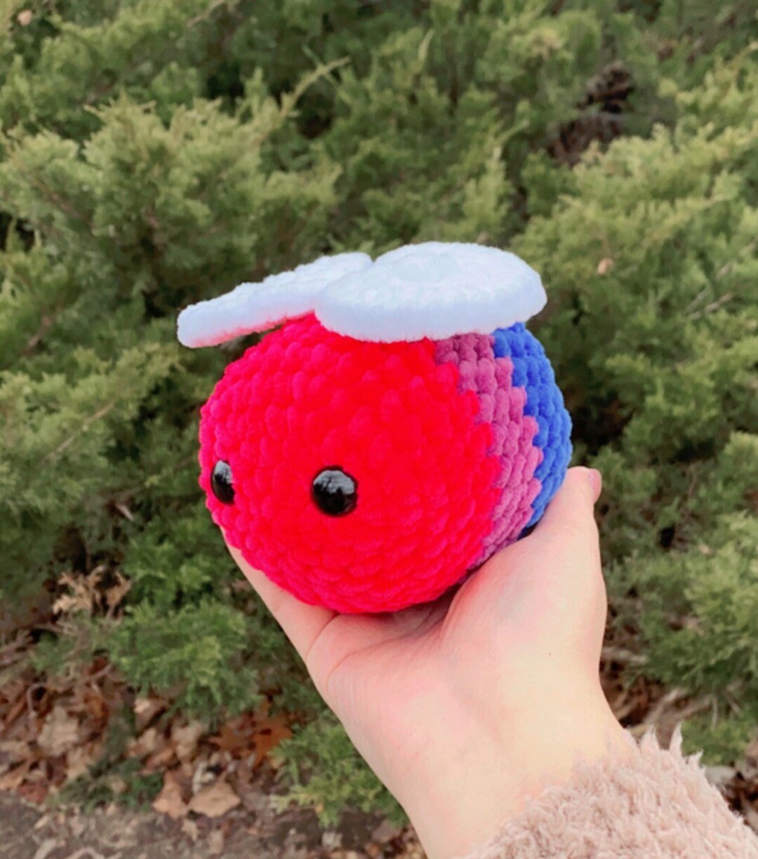BI-BEE | Bisexual Bee Plushie | Crochet Pride Flag Amigurumi | Cute Bi Plush | LGBTQIA+ Plushie ...