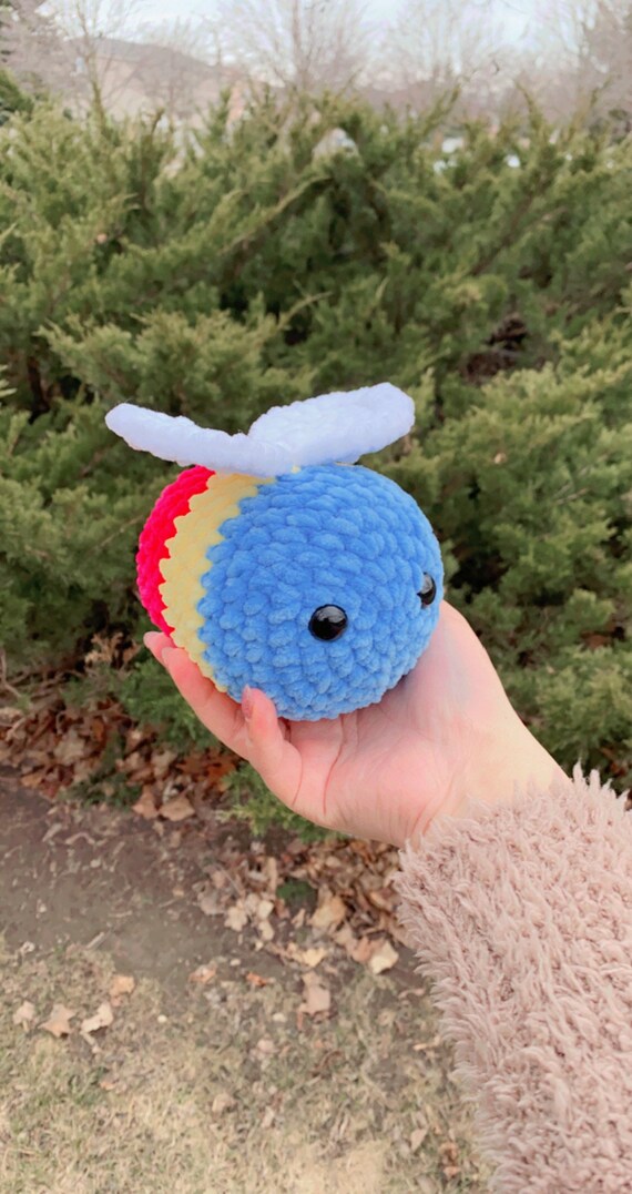 PAN-BEE Pansexual Bee Plushie Pan Pride Flag Plush - Etsy