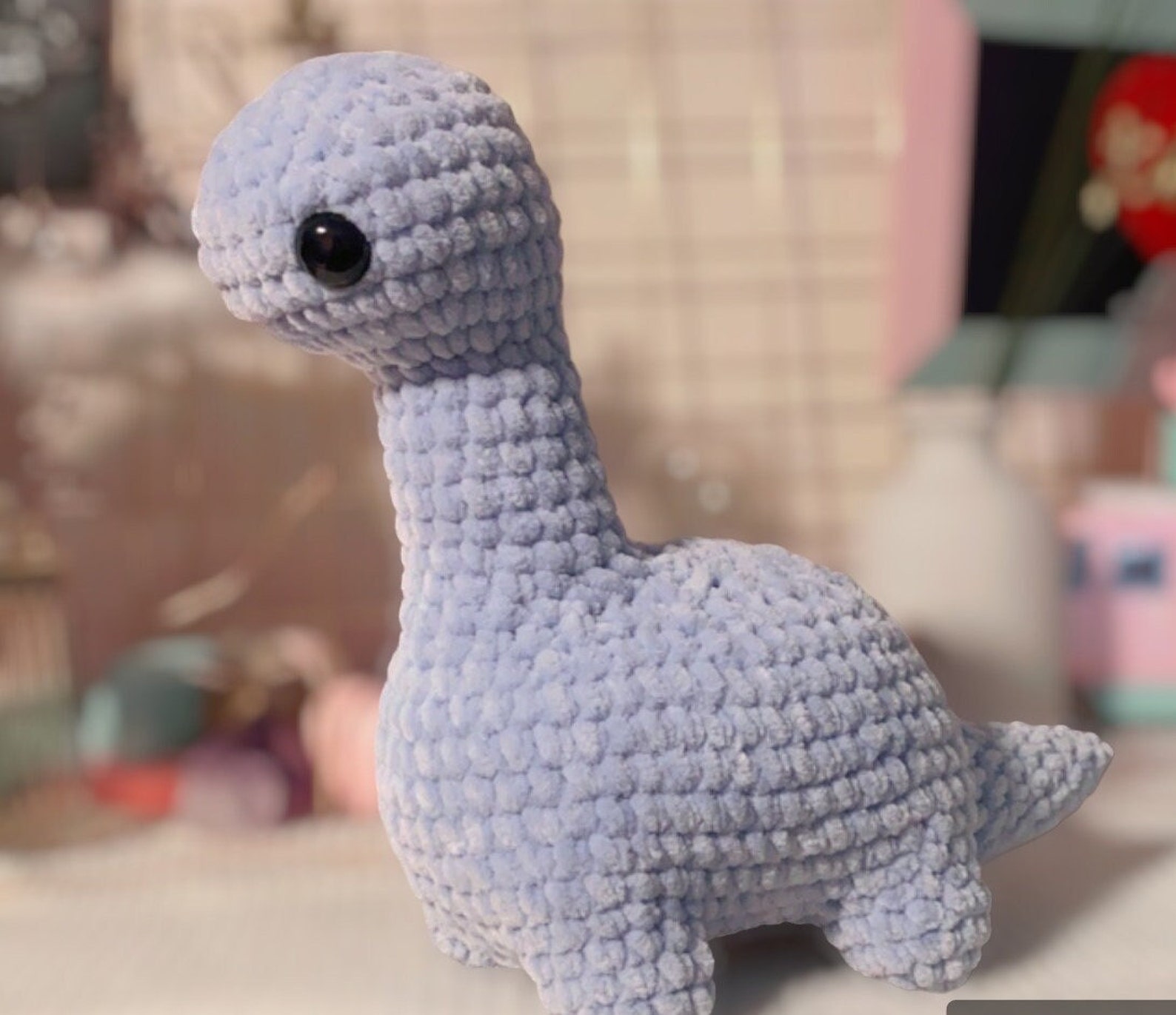 BRONTOSAURUS DINO | Crochet Dinosaur Plushie | Cute Dino Amigurumi ...