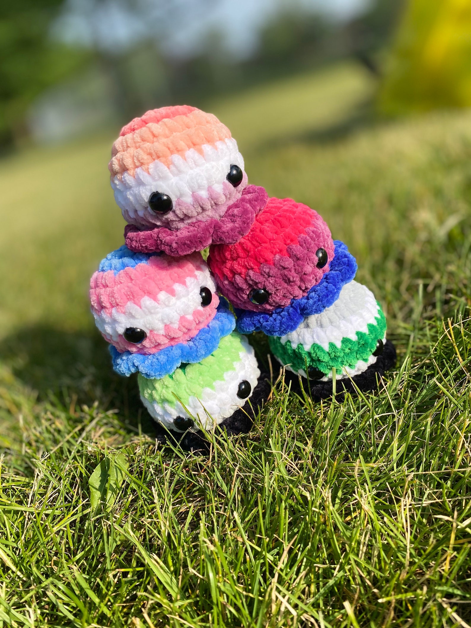 PRIDE OCTO | Mini Crochet Pride Octopus | Cute Pride Flag Plushie ...