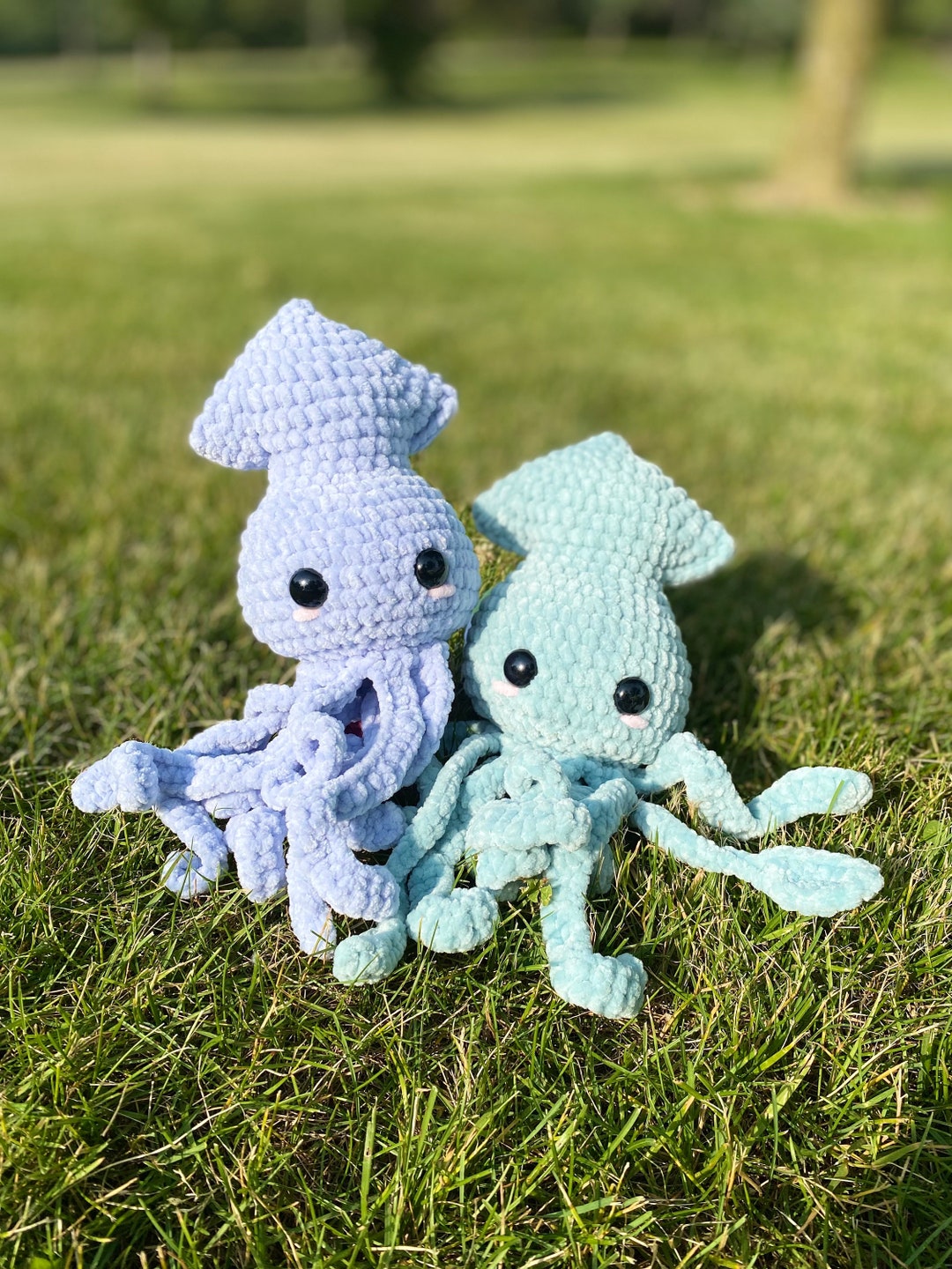 SQUID PLUSH | Crochet Tentacles Amigurumi | Octopus Plushie | Calamari ...