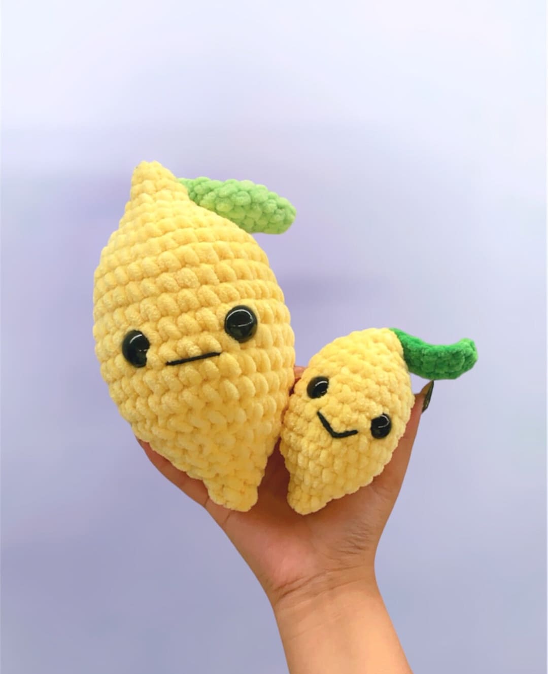 LEMON PLUSH Crochet Lemon Amigurumi Cute Food Plushie Fruity Plush ...