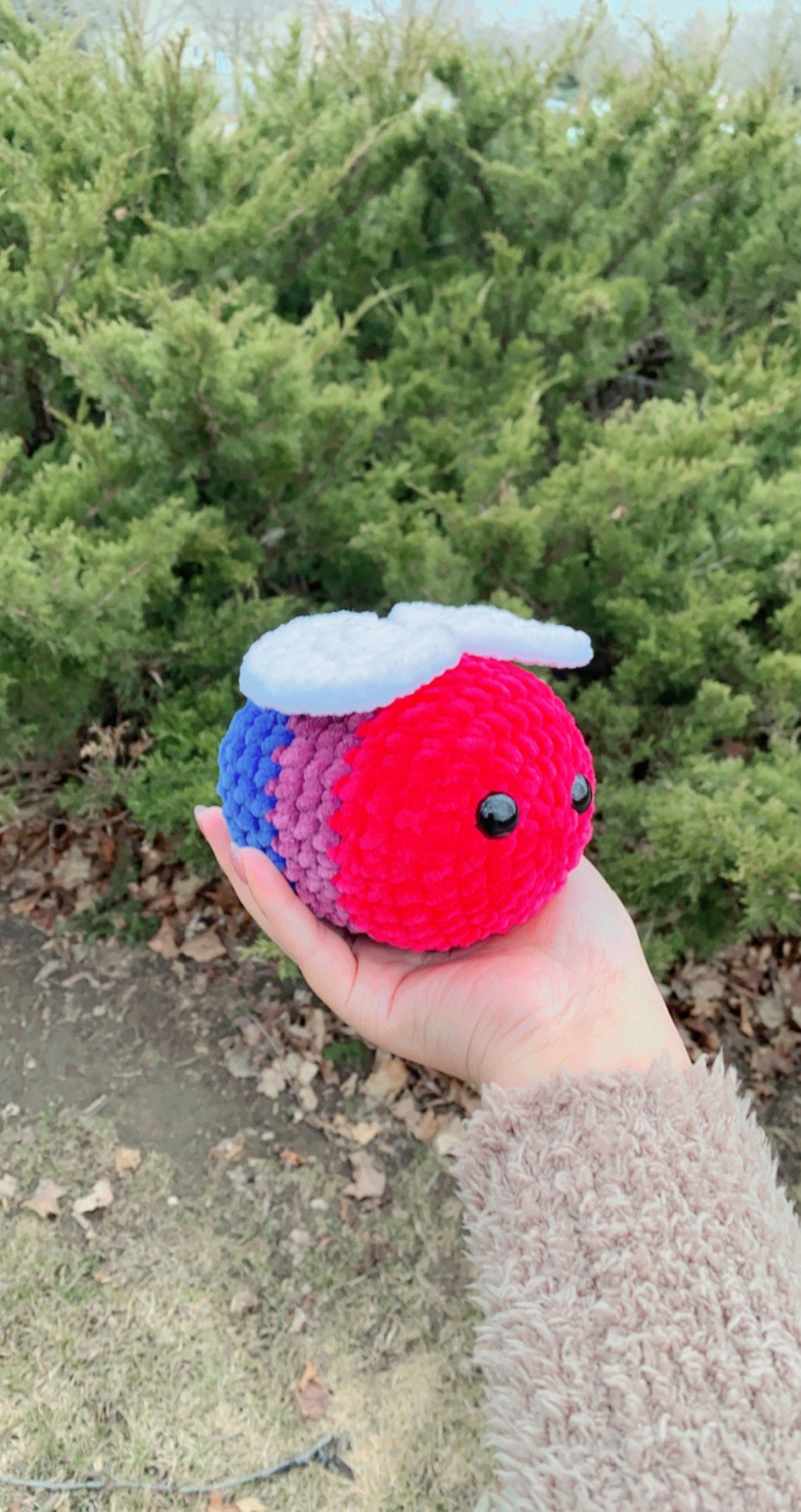 BI-BEE Bisexual Bee Plushie Crochet Pride Flag Amigurumi - Etsy