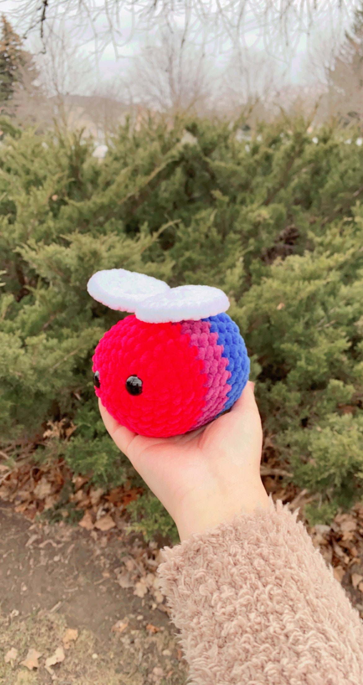BI-BEE Bisexual Bee Plushie Crochet Pride Flag Amigurumi - Etsy Australia