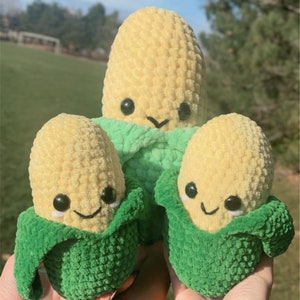 GIANT CORN PLUSH | Corn on the Cob Amigurumi | Crochet Corn Plushie ...