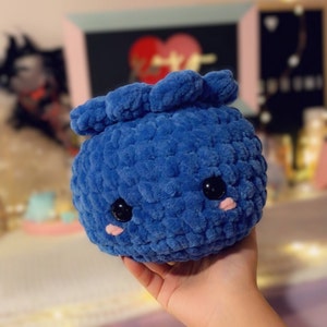 BLUEBERRY PLUSH | Fruit Amigurumi Plushy | Cute Round Blue Berry ...