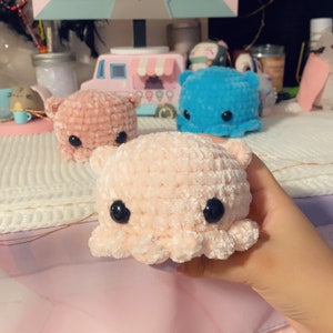 DUMBO OCTOPUS PLUSH | Crochet Octo Amigurumi | Cute Blue Sea Animal ...