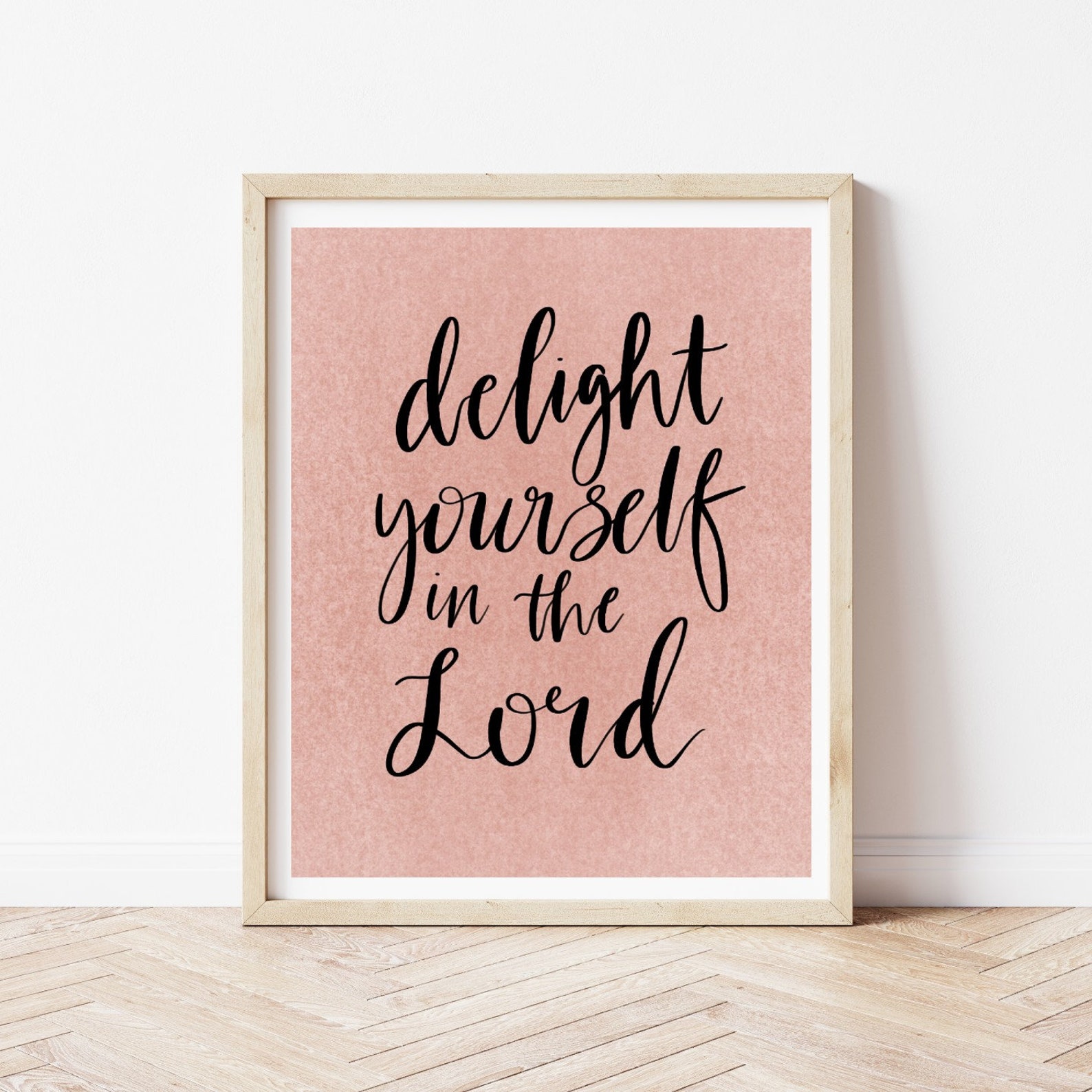 Christian Printable | Delight Yourself in the Lord Print | Digital ...