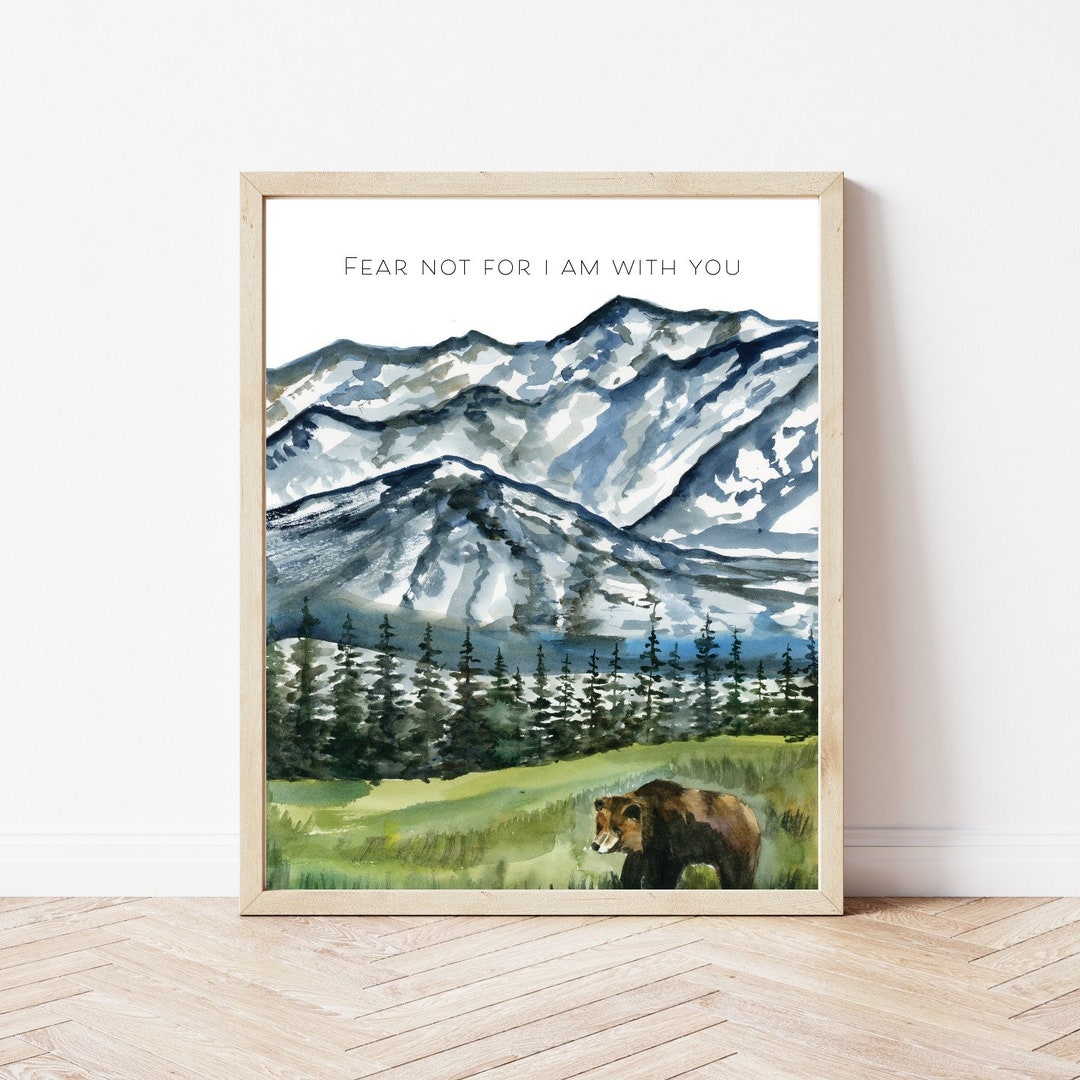 Fear Not for I Am With You Printable, Scripture Wall Decor, Bible Verse ...
