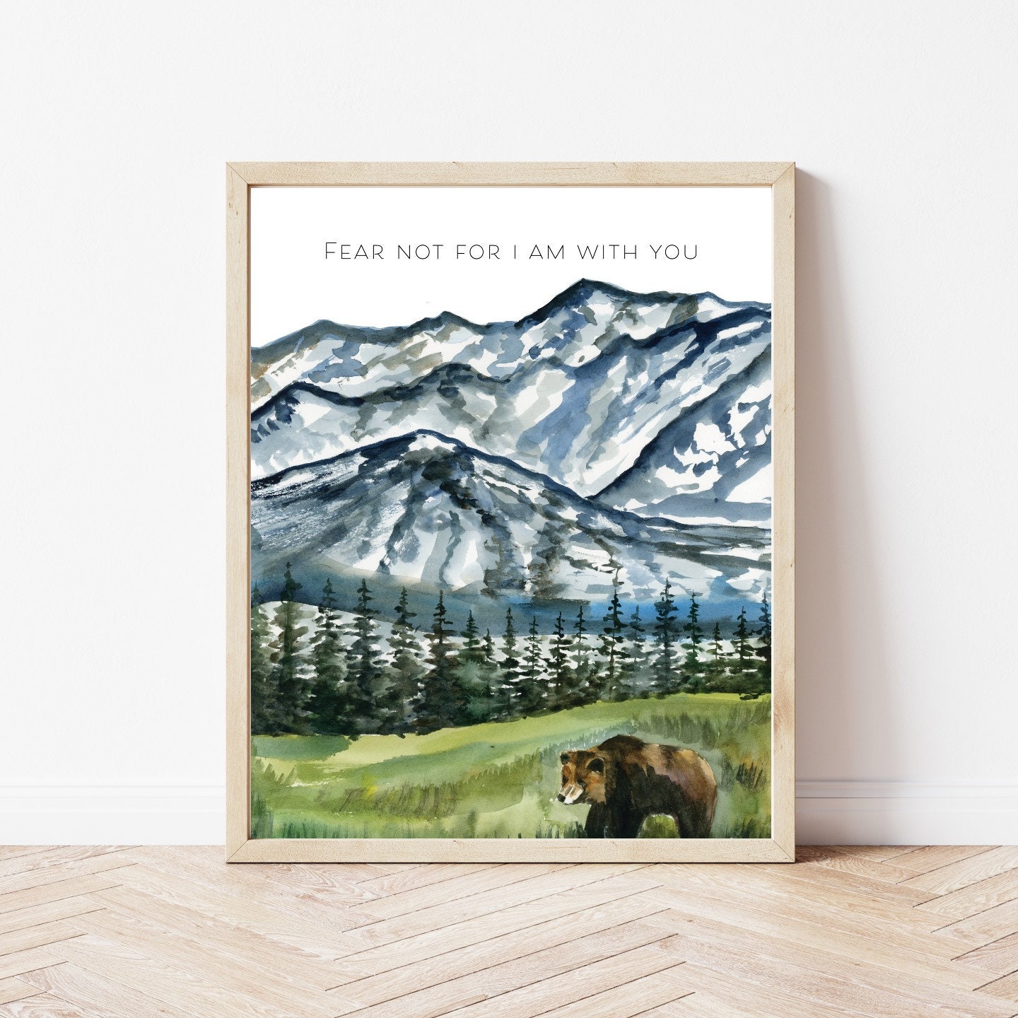 Fear Not for I Am With You Printable, Scripture Wall Decor, Bible Verse ...