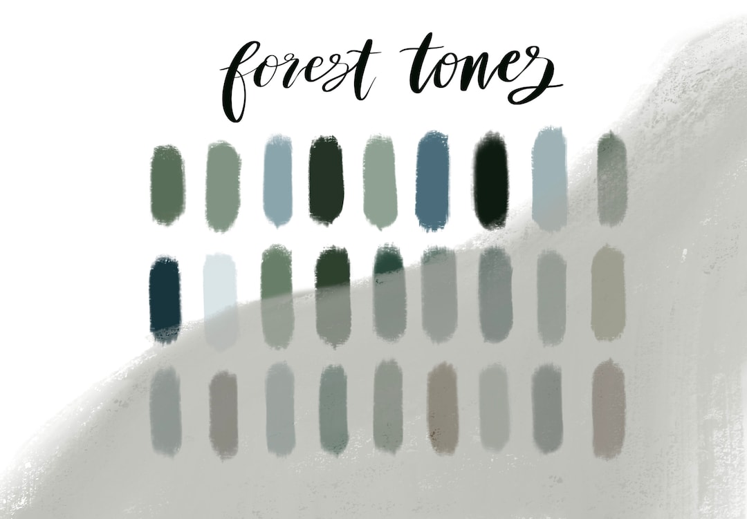 Forest Tones, Procreate Palette, 27 Colors, Digital Download, Instant ...