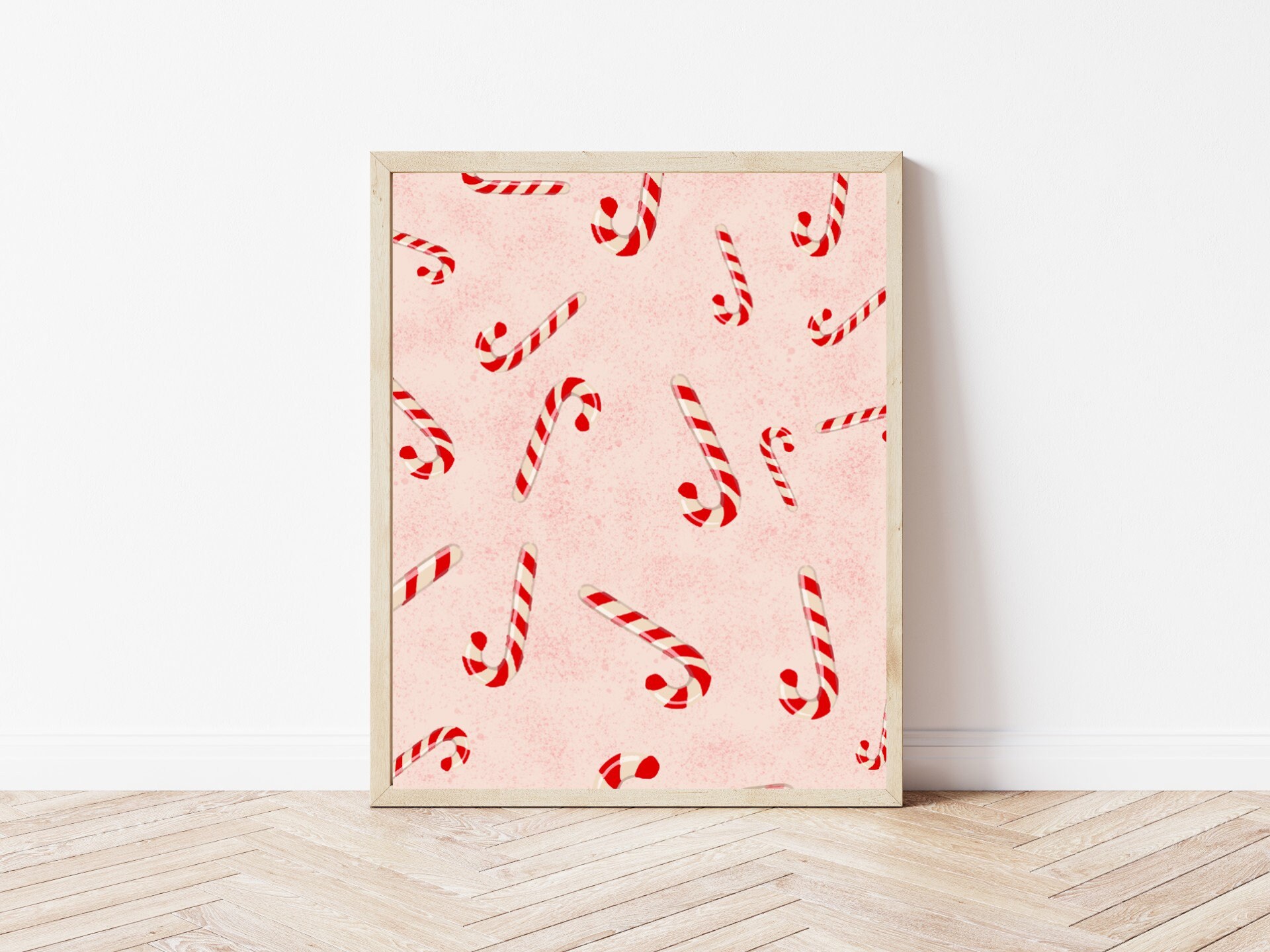 Candy Cane Printable, DIGITAL DOWNLOAD, Christmas Print, Candy Cane ...