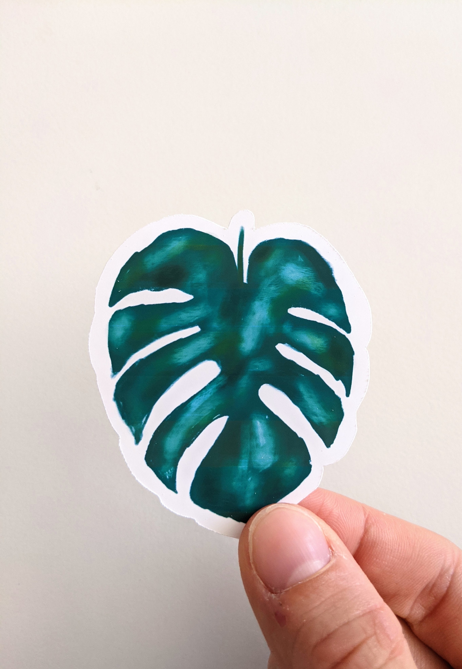 Monstera Leaf Sticker, Laptop Stickers, Gift Ideas, Plant Stickers ...